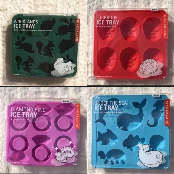 Kikkerland | Kitchen | Wrestler Silicone Molds Ice Trays | Poshmark
